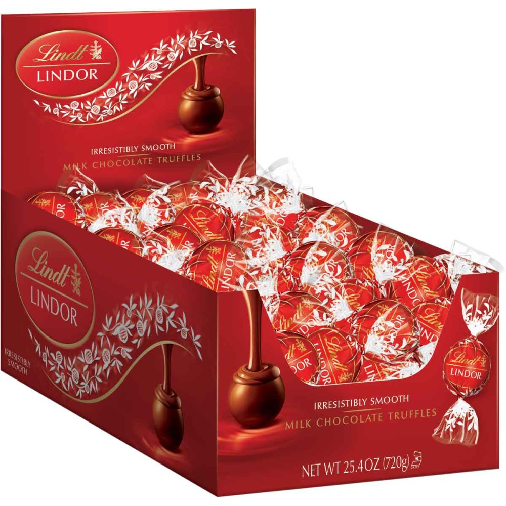 Lindt Milk Chocolate Lindor Truffles Display