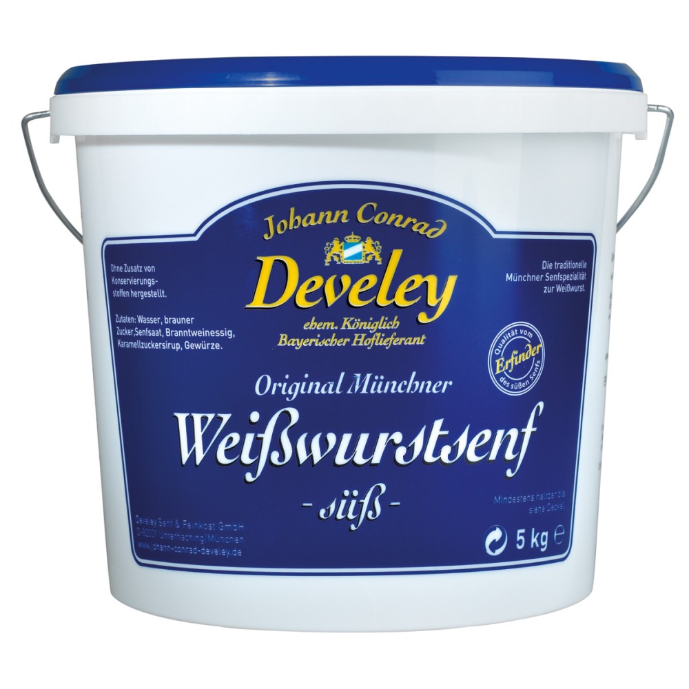 Develey Munich Sweet Mustard Pail